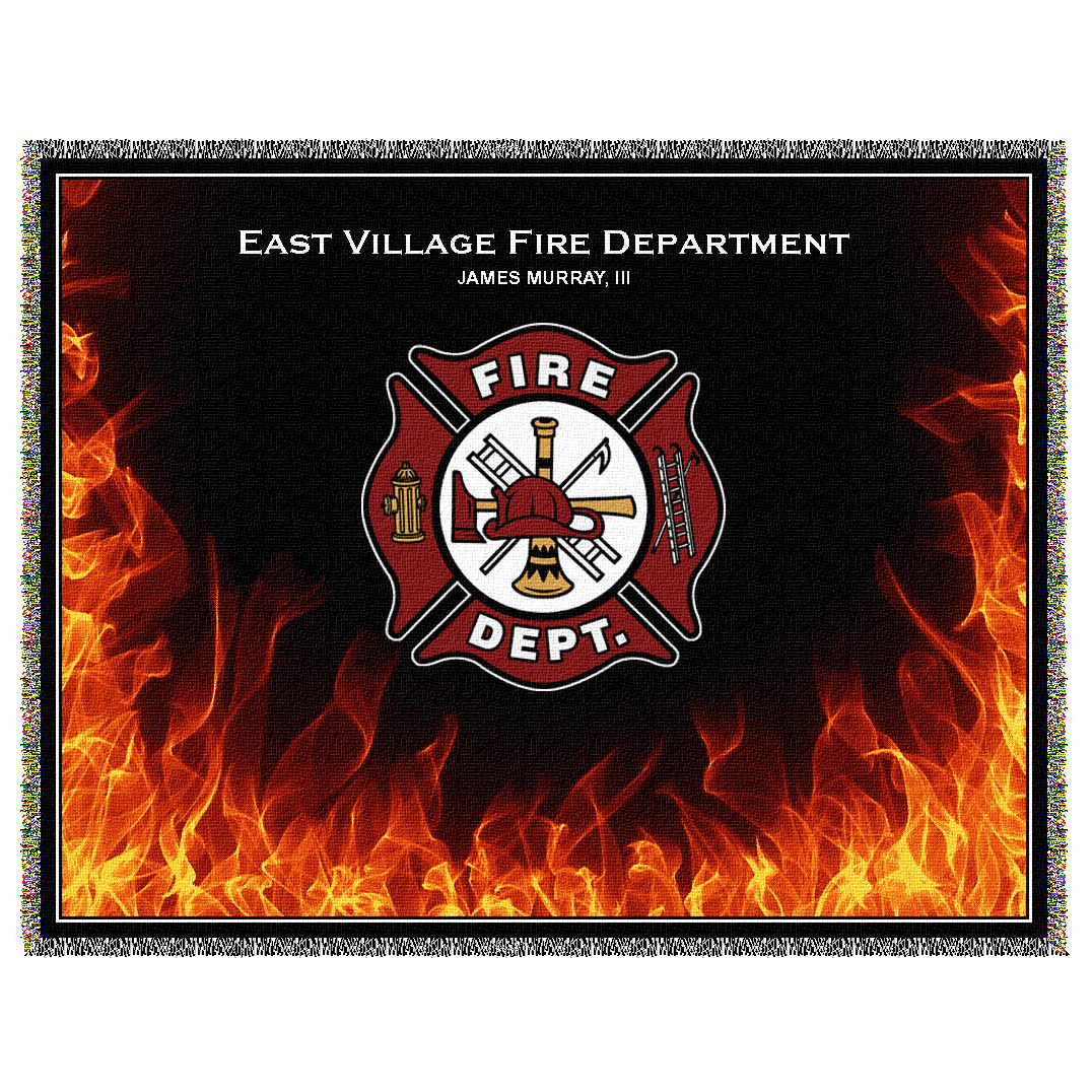 Customizable Throw Blanket | Personalized Fire & EMS Throws