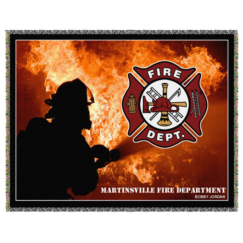 Customizable Throw Blanket | Personalized Fire & EMS Throws