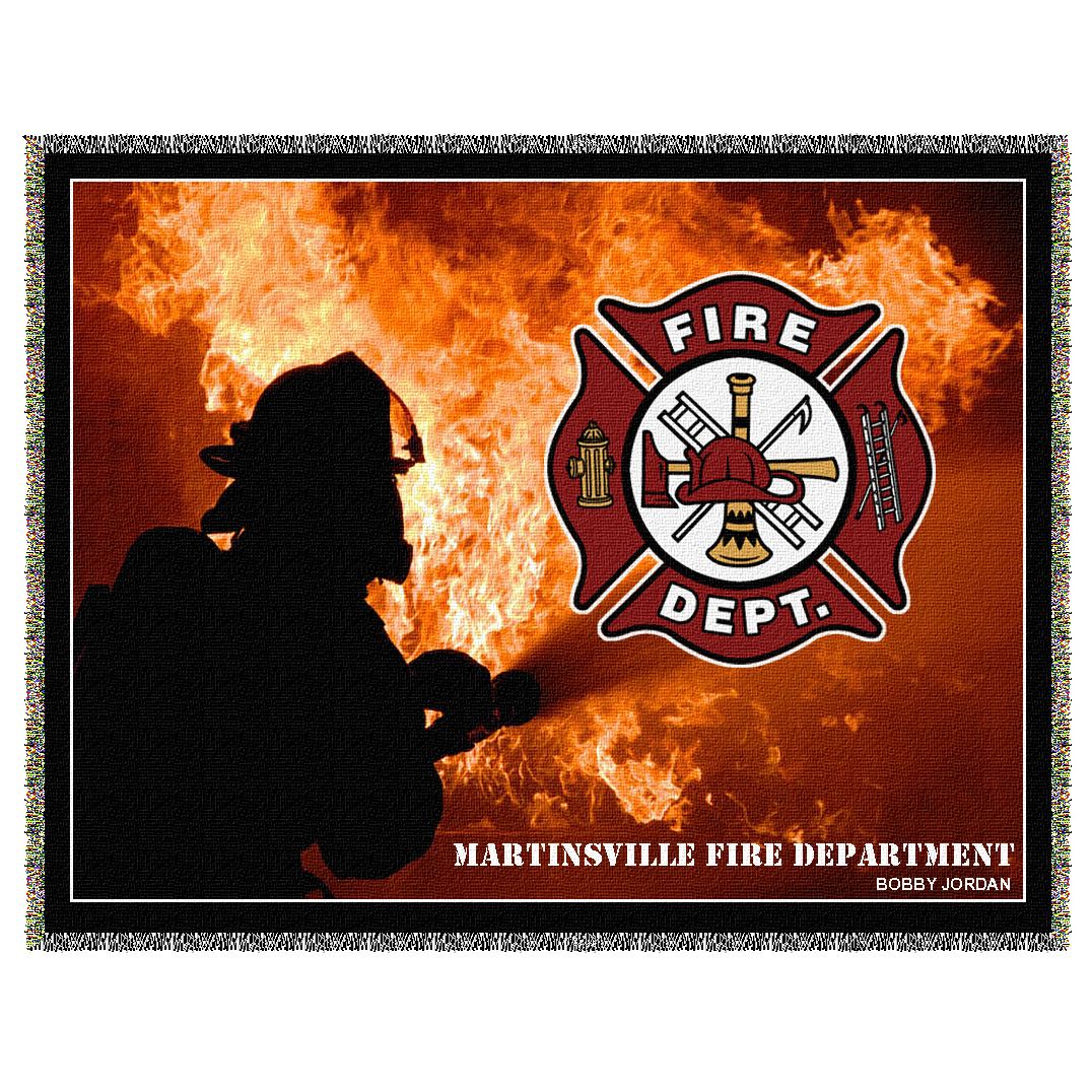 Customizable Throw Blanket | Personalized Fire & EMS Throws